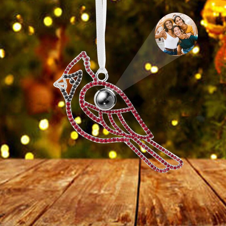 Photo Projection Ornament,custom Memorial Decor,family Picture Keepsake ...