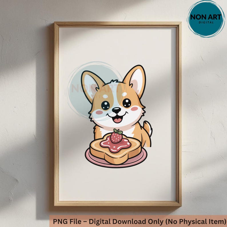 Cozy Morning Corgi PNG Bundle – Cute Dog Png, Kawaii Puppy Clipart ...