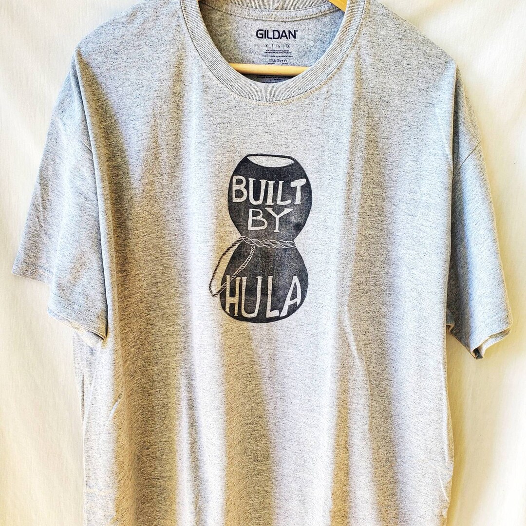 Handprinted Hawaiian Hula Shirt With Ipu Drum - Etsy