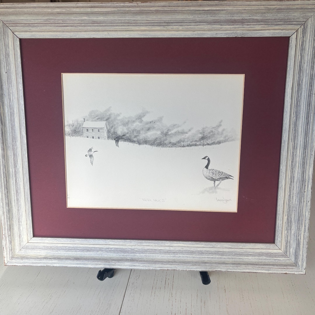 Louis Jones Limited Edition “winter Walk II” Framed Print Signed and ...