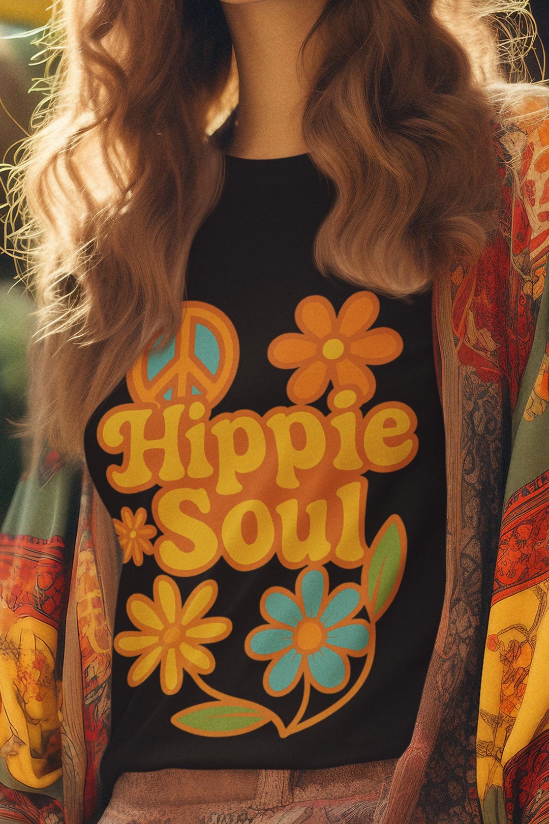 Retro Hippie Soul Long Sleeve Tee | Unisex Fashion Shirt, Vintage ...