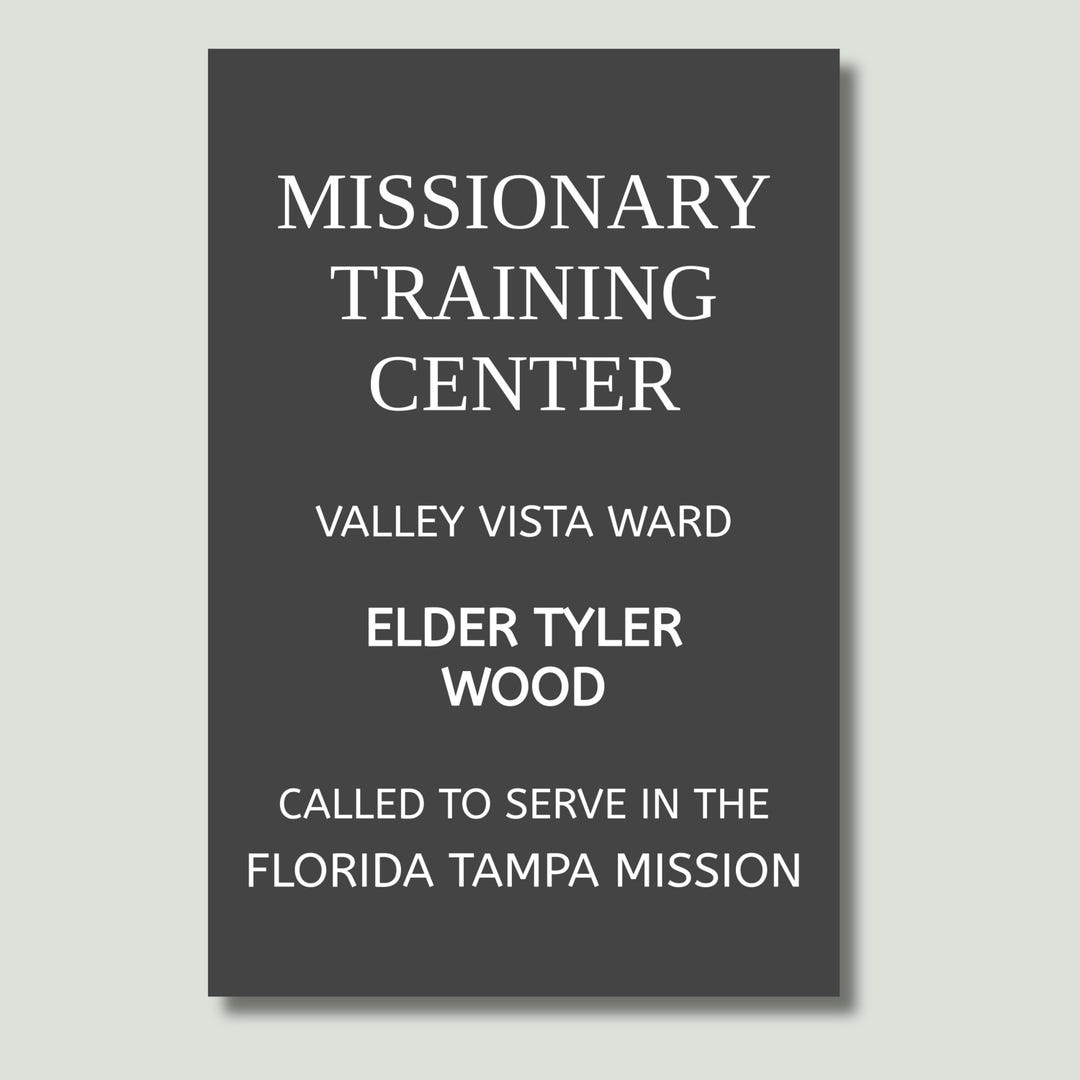 Home MTC Missionary Poster, 24 X 36 Editable Digital Template - Etsy