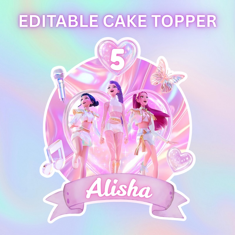 Huntrix Birthday Cake - Etsy