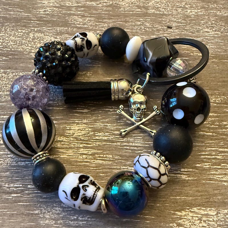 Gothic Wristlet Keychain - Etsy