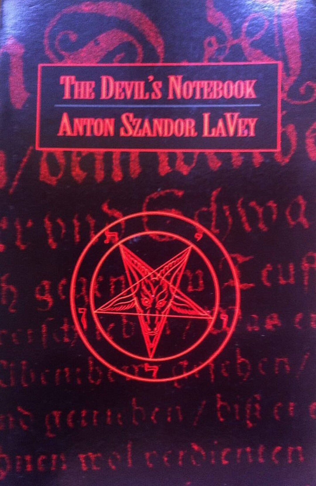 DEVIL'S NOTEBOOK: by Anton Szandor Lavey Occult / Esoterica / C.o.s. - Etsy