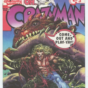 CRAZYMAN Comix - He-man Vs. Monsters Action Comic - 1993 Edition - Etsy