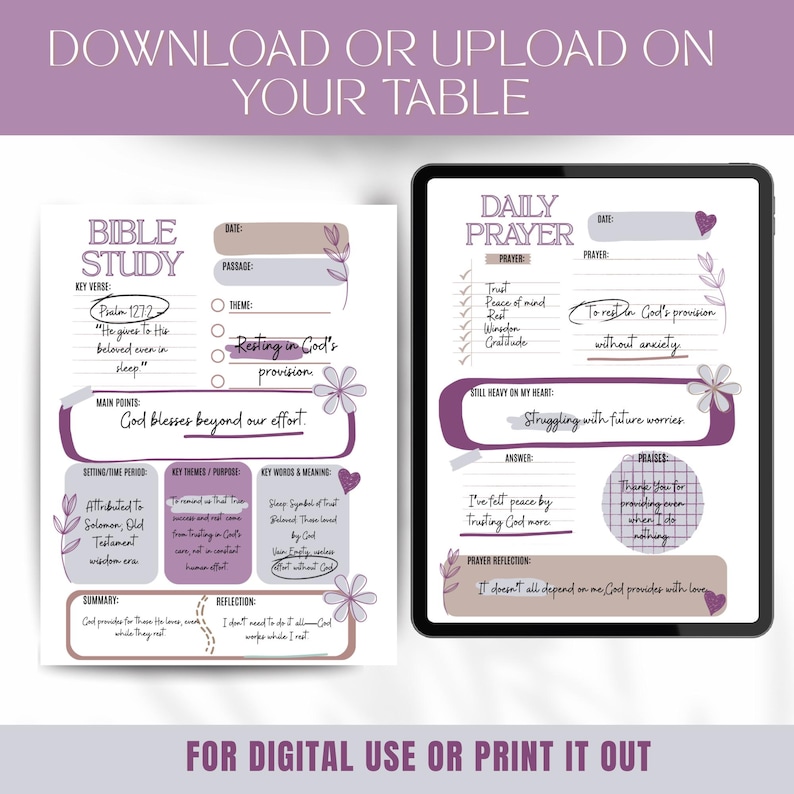 Bible Study Bundle – Editable Canva Bible Study Templates, SOAP Method ...