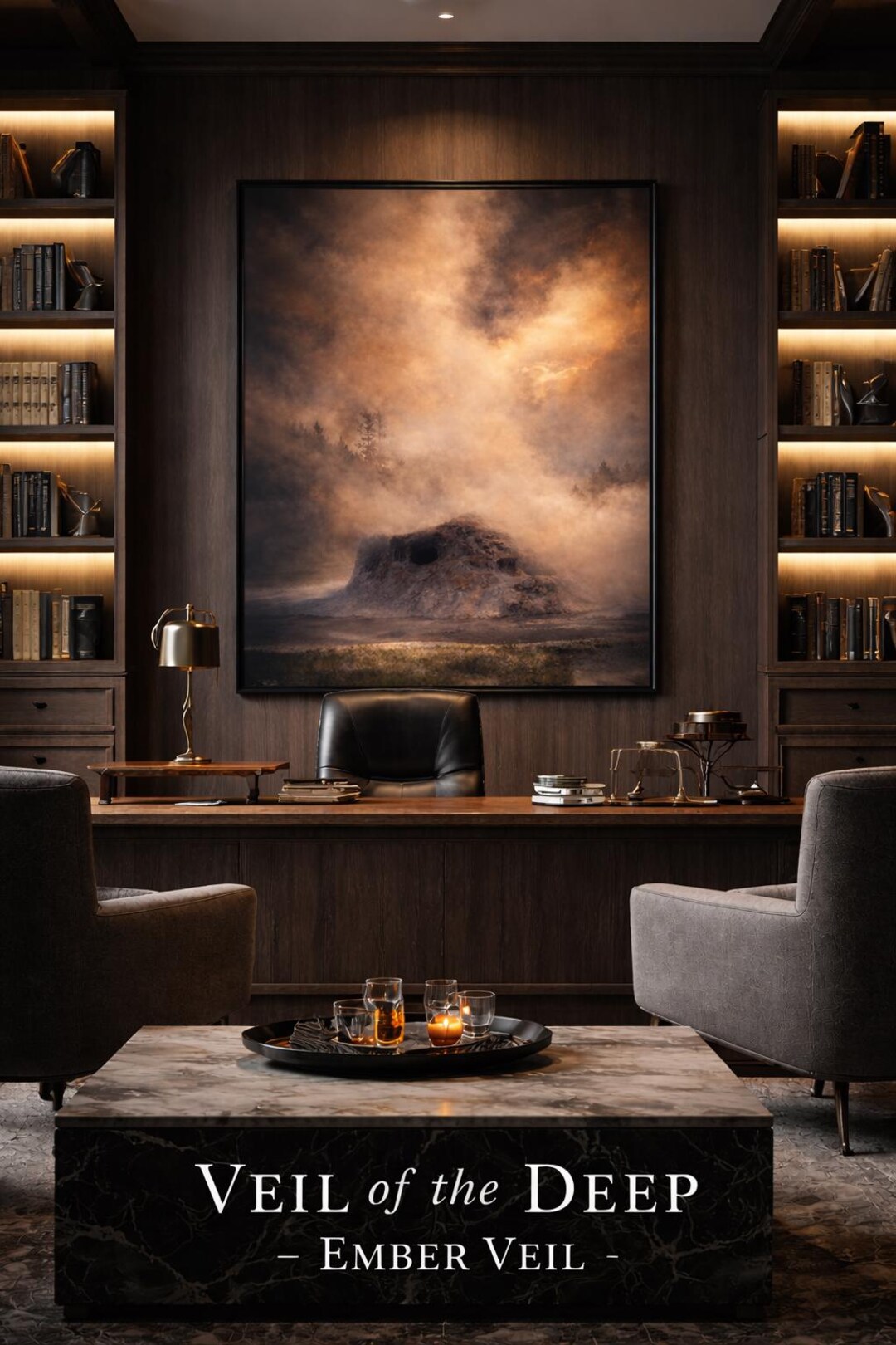 Ember Veil Photography Print – Dramatic Earth Art, Modern Decor ...
