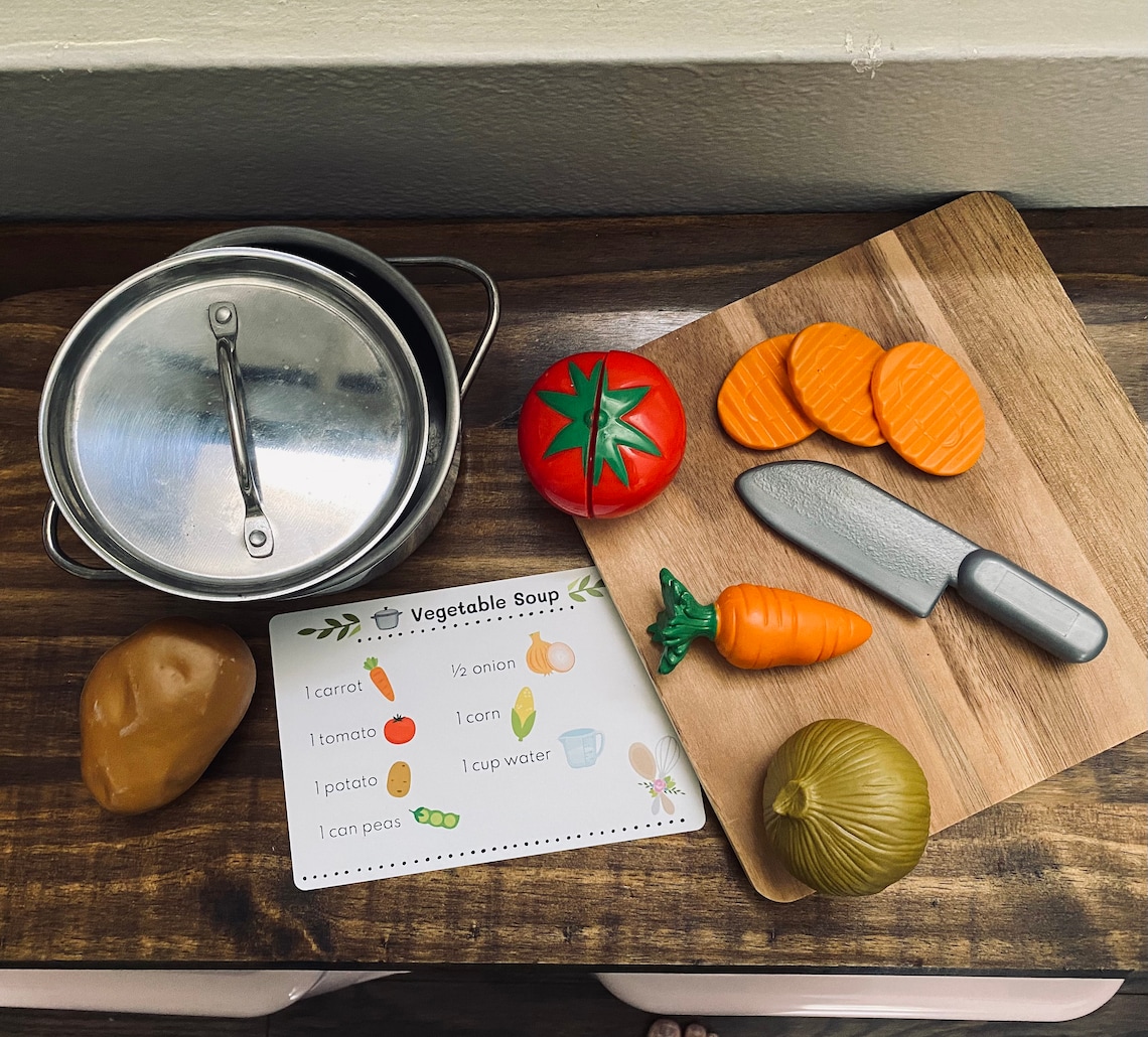 SET 1 PRINTABLE 20 Dramatic Play Recipe Cards for Kids Play - Etsy