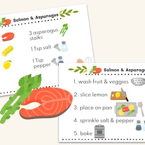 SET 2 PRINTABLE 20 Dramatic Play Recipe Cards for Kids Play Pretend ...