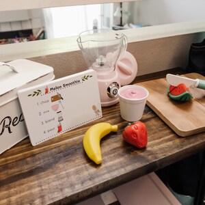 SET 1 PRINTABLE 20 Dramatic Play Recipe Cards for Kids Play Pretend ...