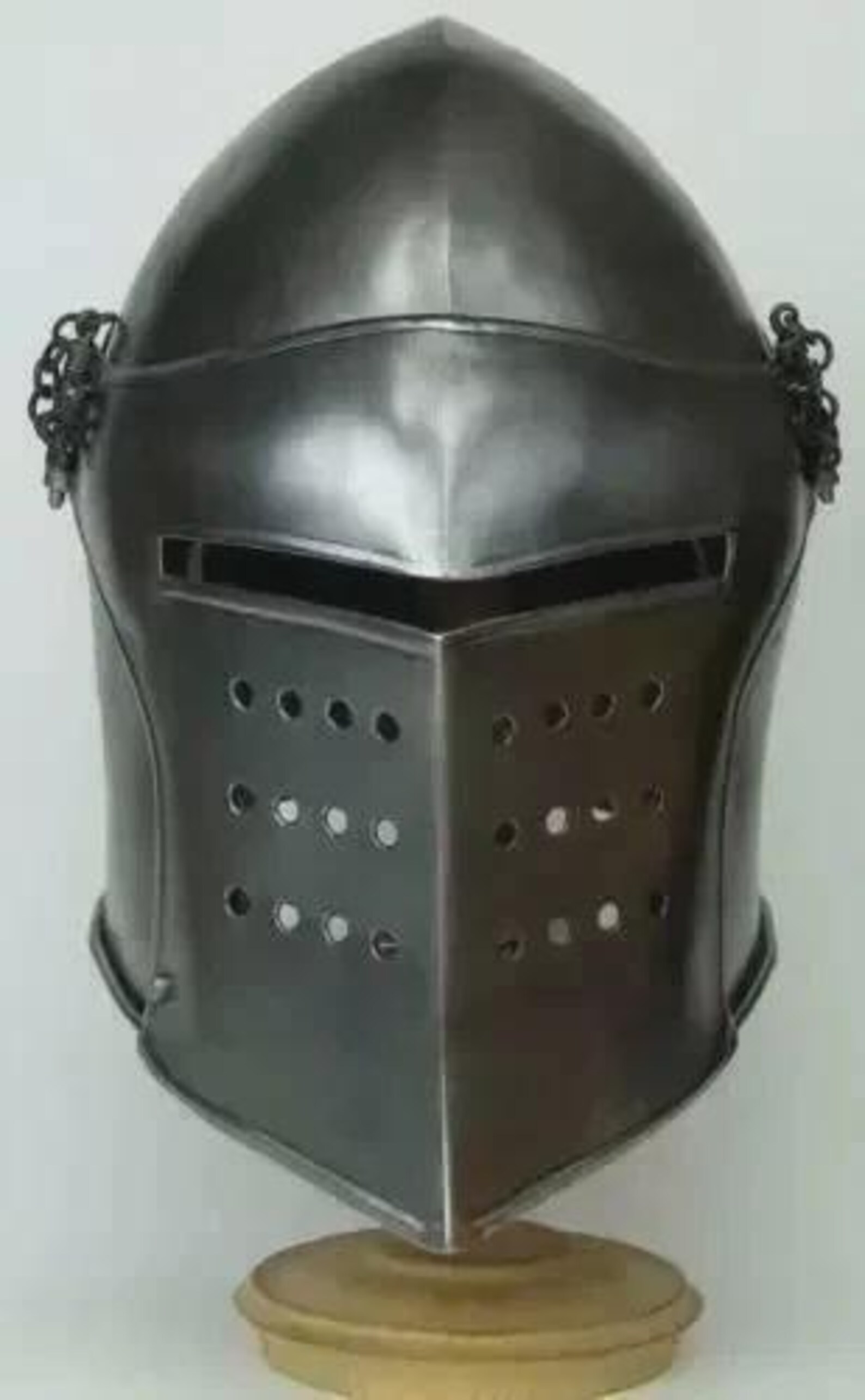 Medieval Barbuta Knight Helmet 18 Gauge Steel Templar Replica Wearable ...