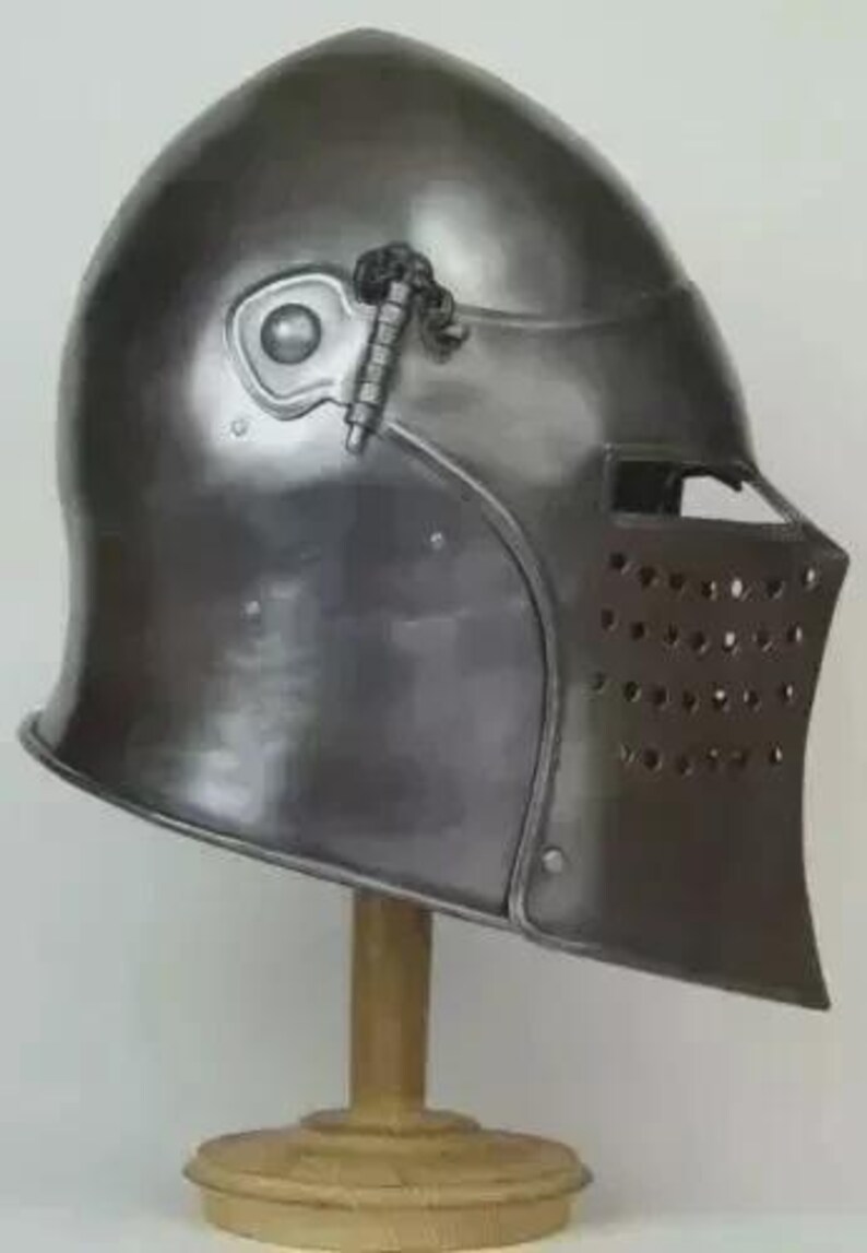 Medieval Barbuta Knight Helmet 18 Gauge Steel Templar Replica Wearable ...