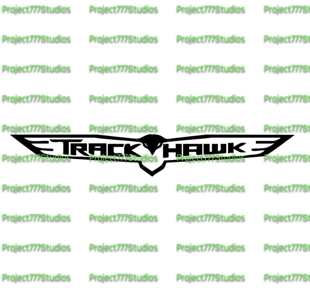 Track Hawk Emblem SVG DXF PNG Pdf Jpg | Dodge Svg | Mopar Silhouette ...