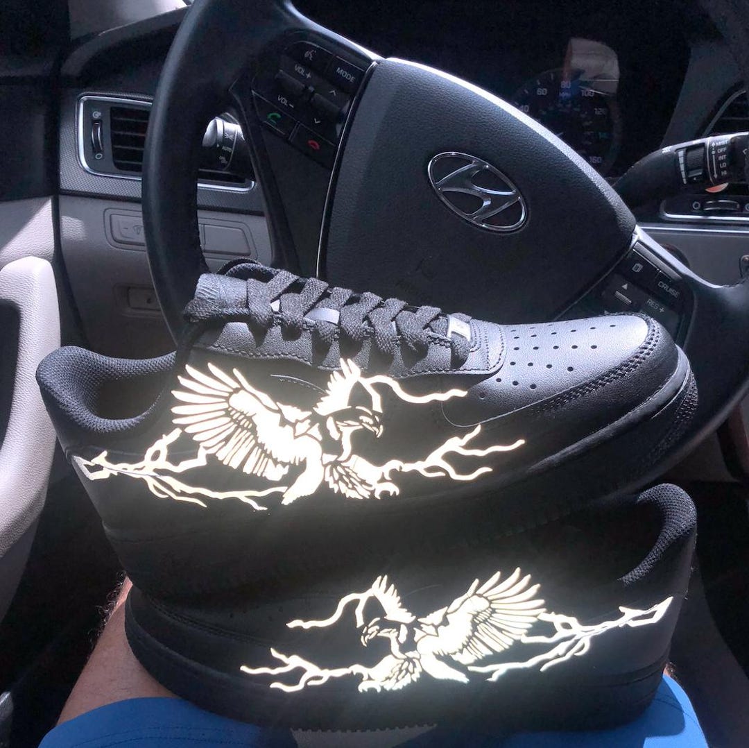 Reflective 3M Eagle Lightning Heat Transfer Decals Vinyl ONLY – Custom ...