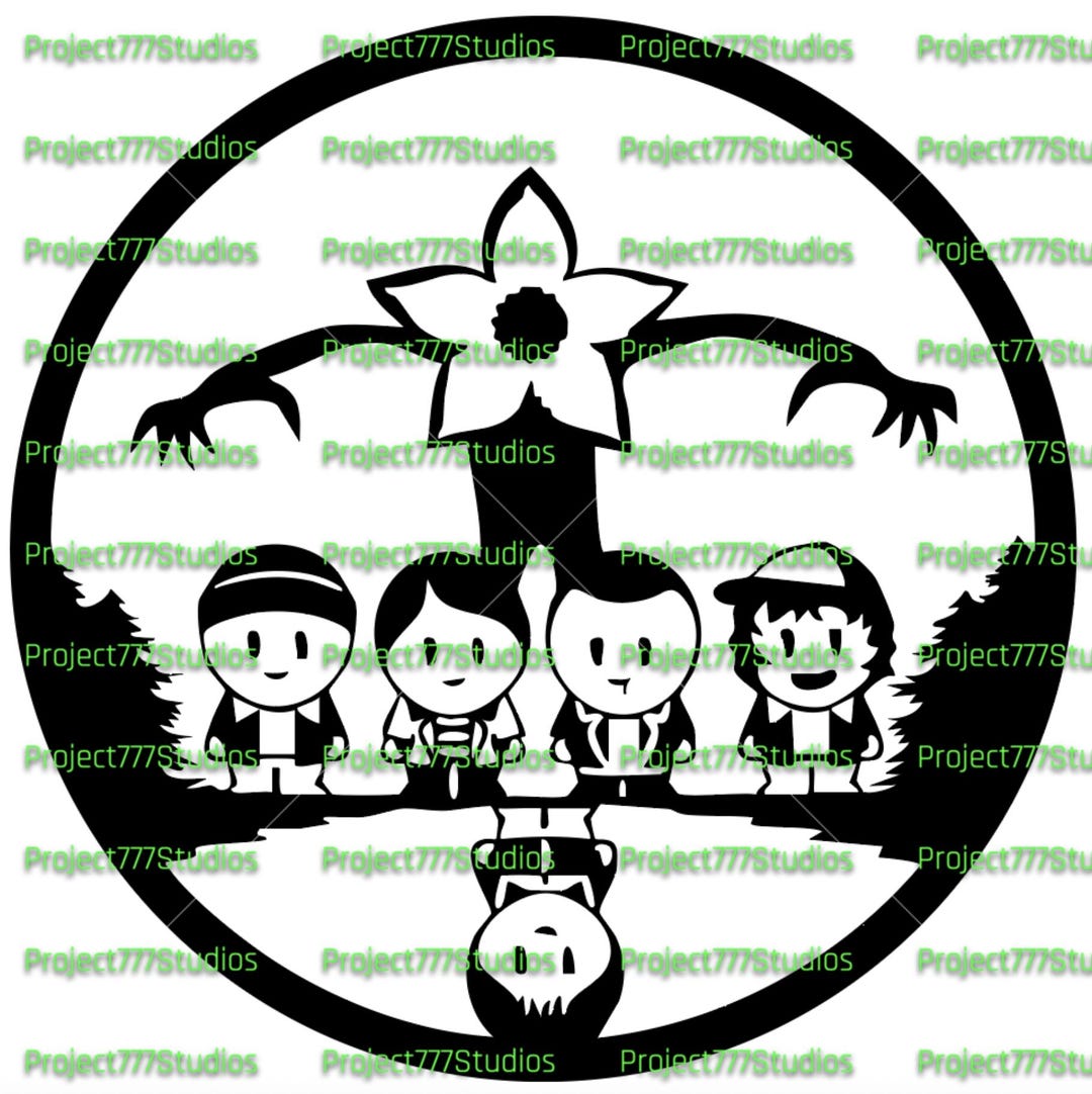 Al revés / Stranger Things SVG DXF PNG pdf jpg / diamante svg / silueta ...