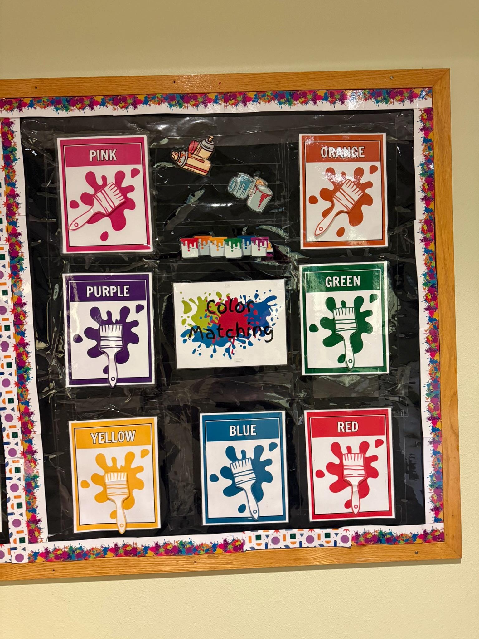 Paint Splatter Bulletin Board Border | Digital Download Printable ...