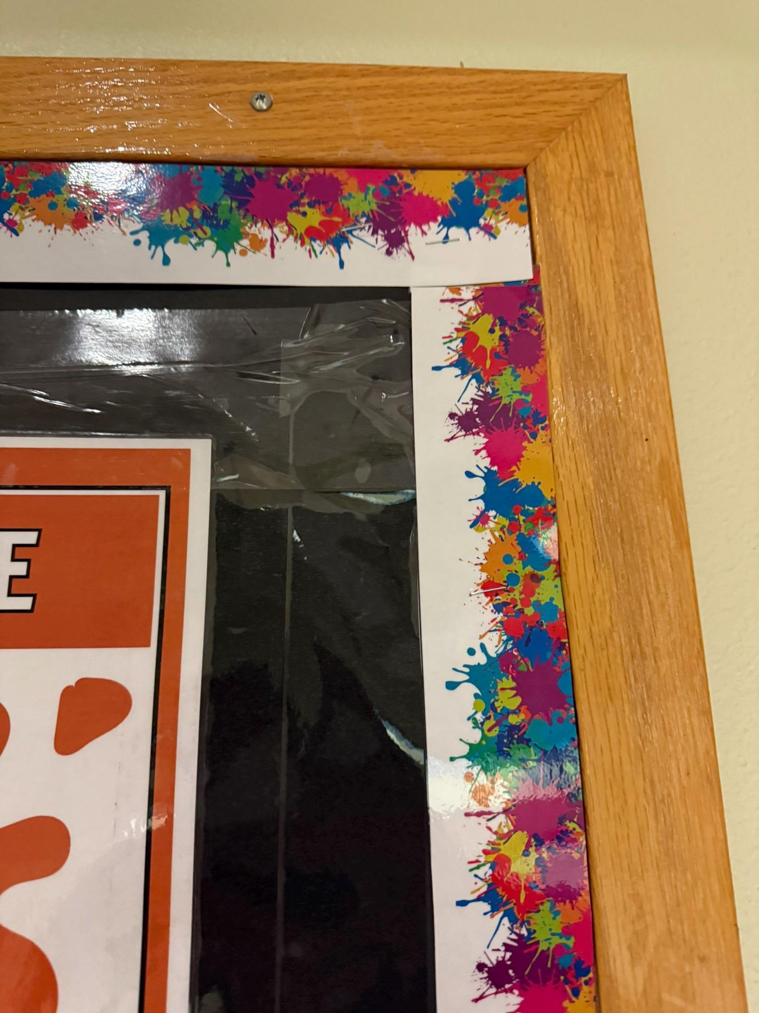 Paint Splatter Bulletin Board Border | Digital Download Printable ...