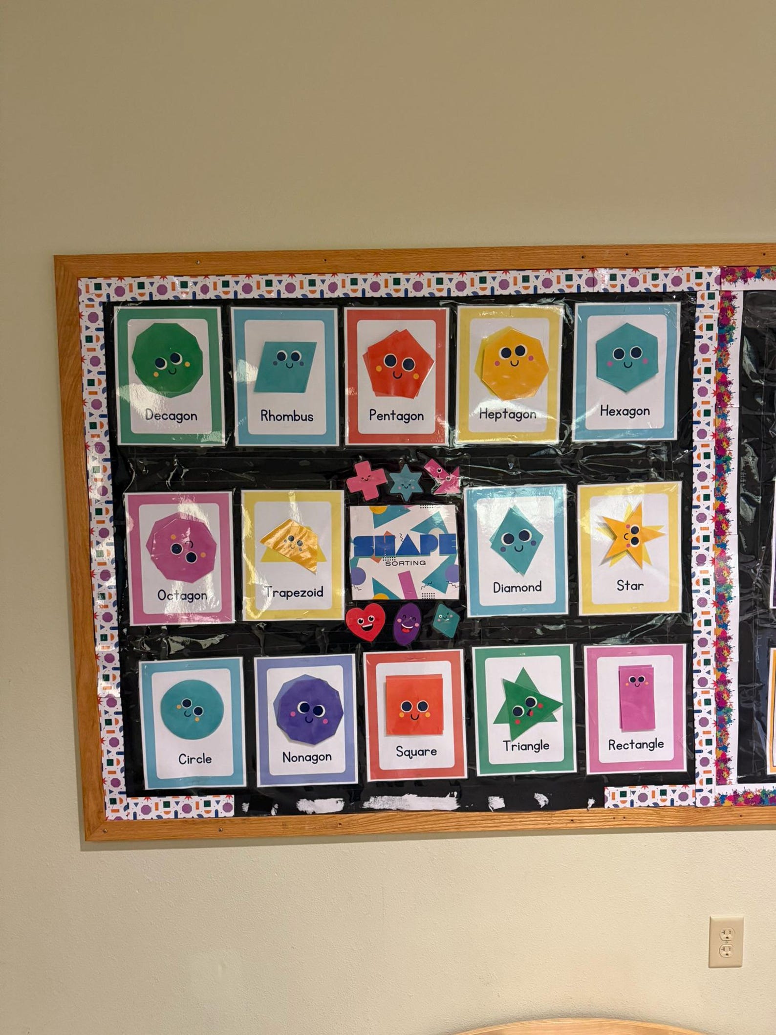 Shapes Bulletin Board Border | Digital Download Printable Classroom ...