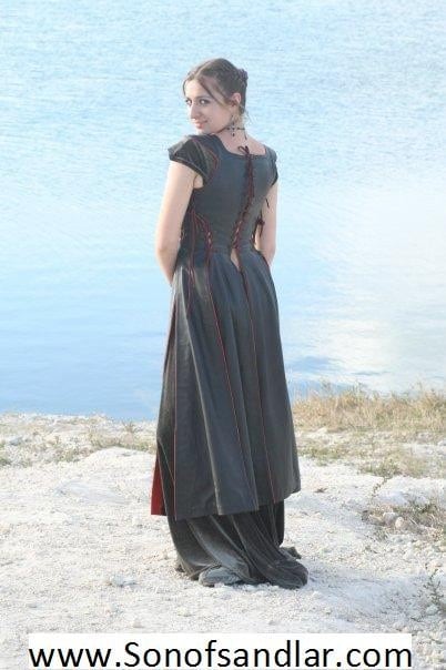 Victoria Tunic, Leather Corset Dress, Steam Punk - Etsy