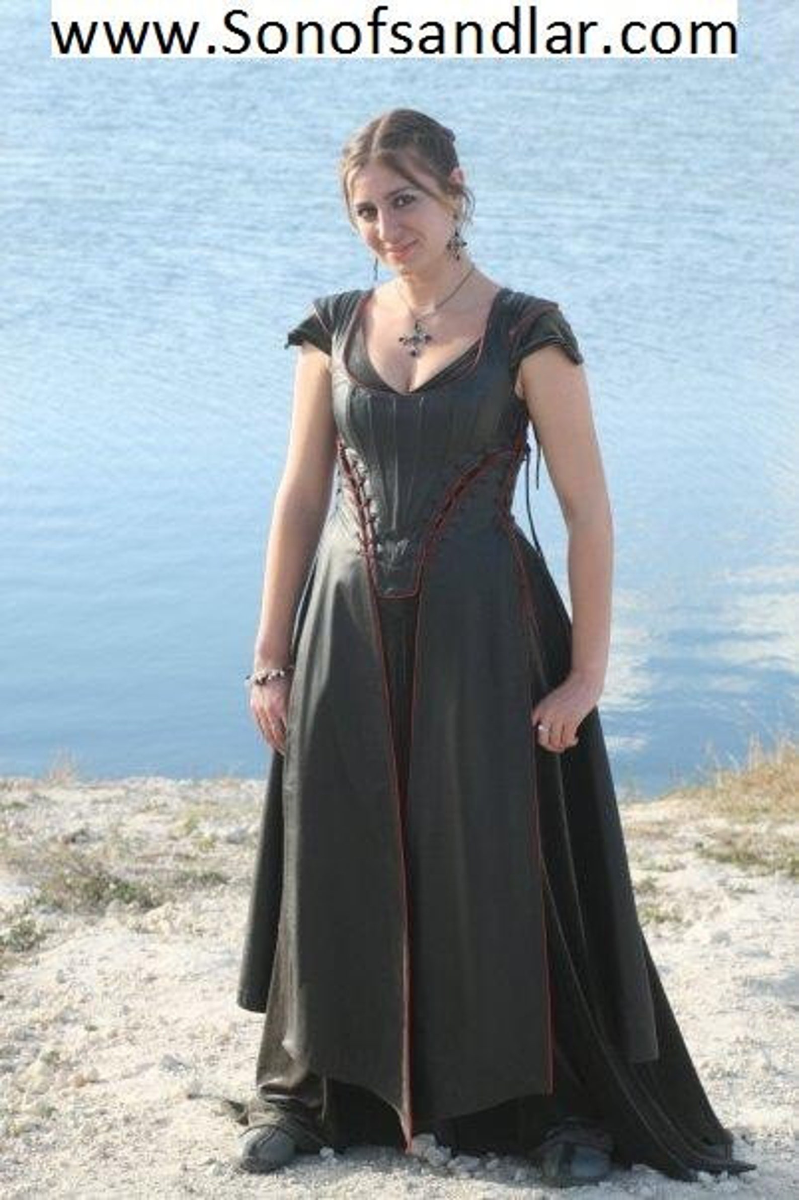 Victoria Tunic, Leather Corset Dress, Steam Punk - Etsy