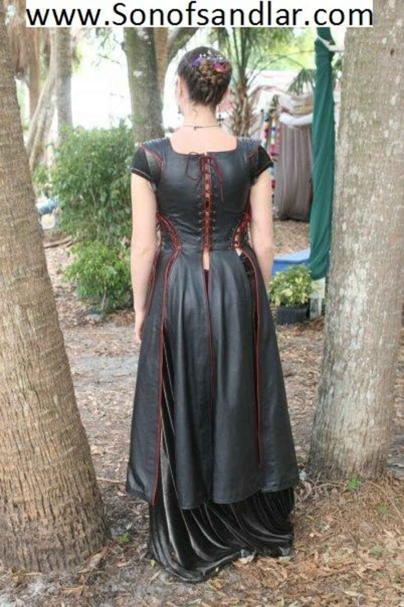 Victoria Tunic, Leather Corset Dress, Steam Punk - Etsy