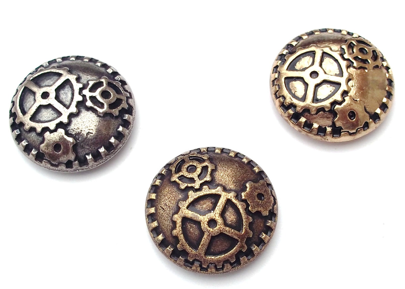 Steampunk Gear Buttons - Etsy