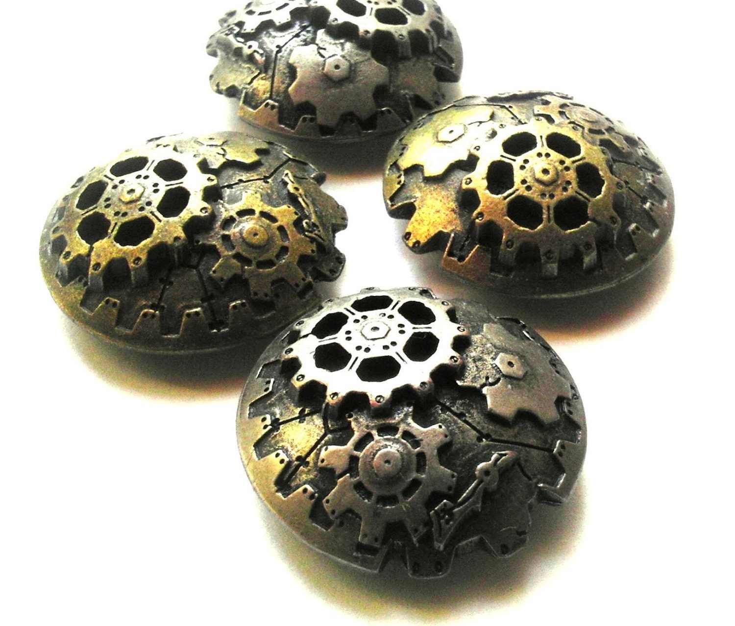 Steampunk 3D Gear Buttons - Etsy