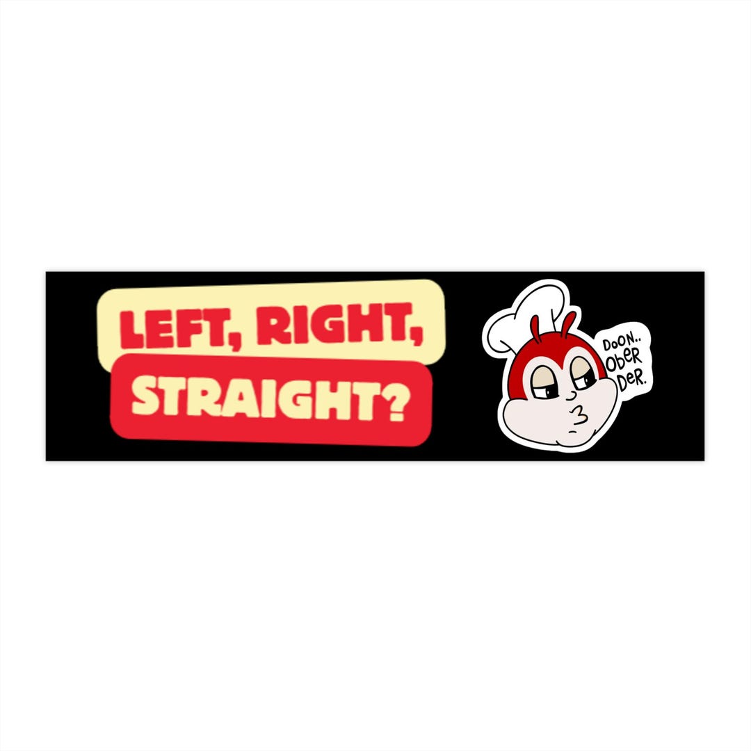 Jollibee Funny Bumper Stickers, Quirky Auto Decals, Vehicle Accessories ...