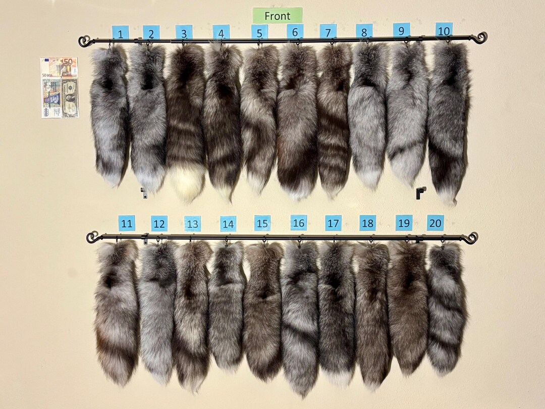 Eco Friendly Frost/indigo Fox Tails - Etsy Canada