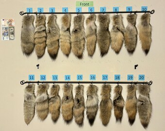 Eco Friendly Frost/indigo Fox Tails - Etsy