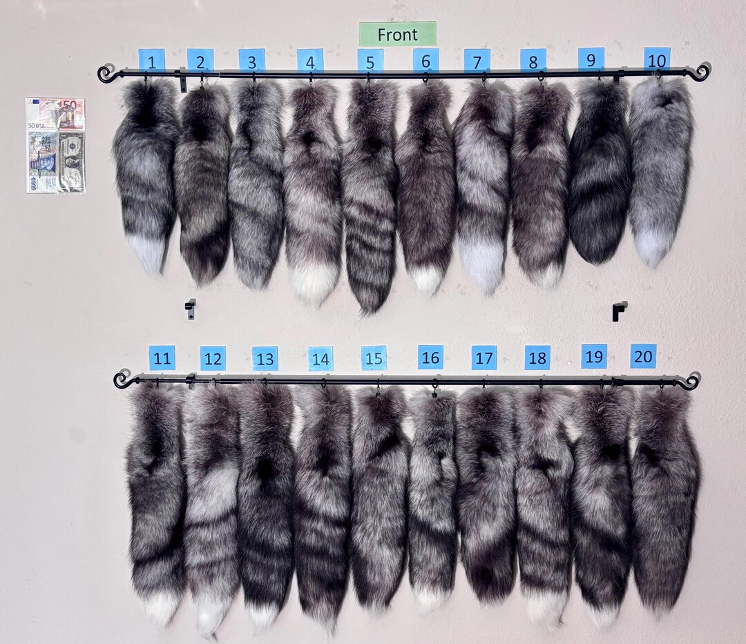 Eco Friendly Frost/indigo Fox Tails - Etsy
