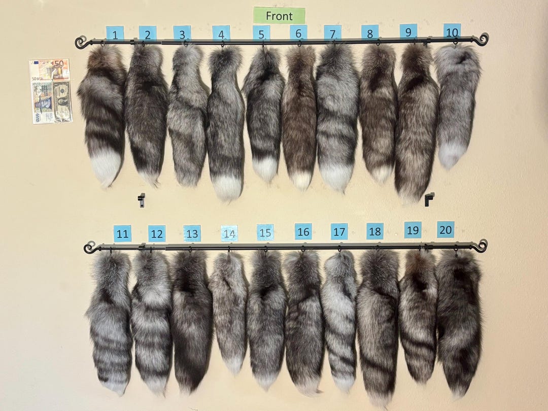 Eco Friendly Frost/indigo Fox Tails - Etsy