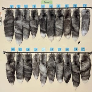 Eco Friendly Frost/indigo Fox Tails - Etsy