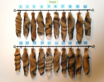 Eco Friendly Frost/indigo Fox Tails | Etsy