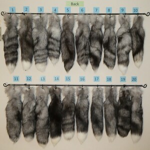 Eco Friendly Frost/indigo Fox Tails - Etsy