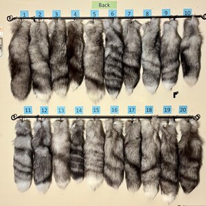 Eco Friendly Frost/indigo Fox Tails - Etsy