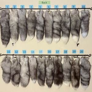 Eco Friendly Frost/indigo Fox Tails - Etsy