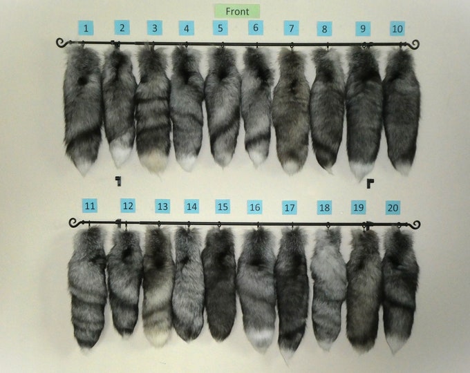 Eco Friendly Frost/indigo Fox Tails - Etsy