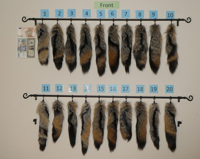 Eco Friendly Gray Fox Tails - Etsy