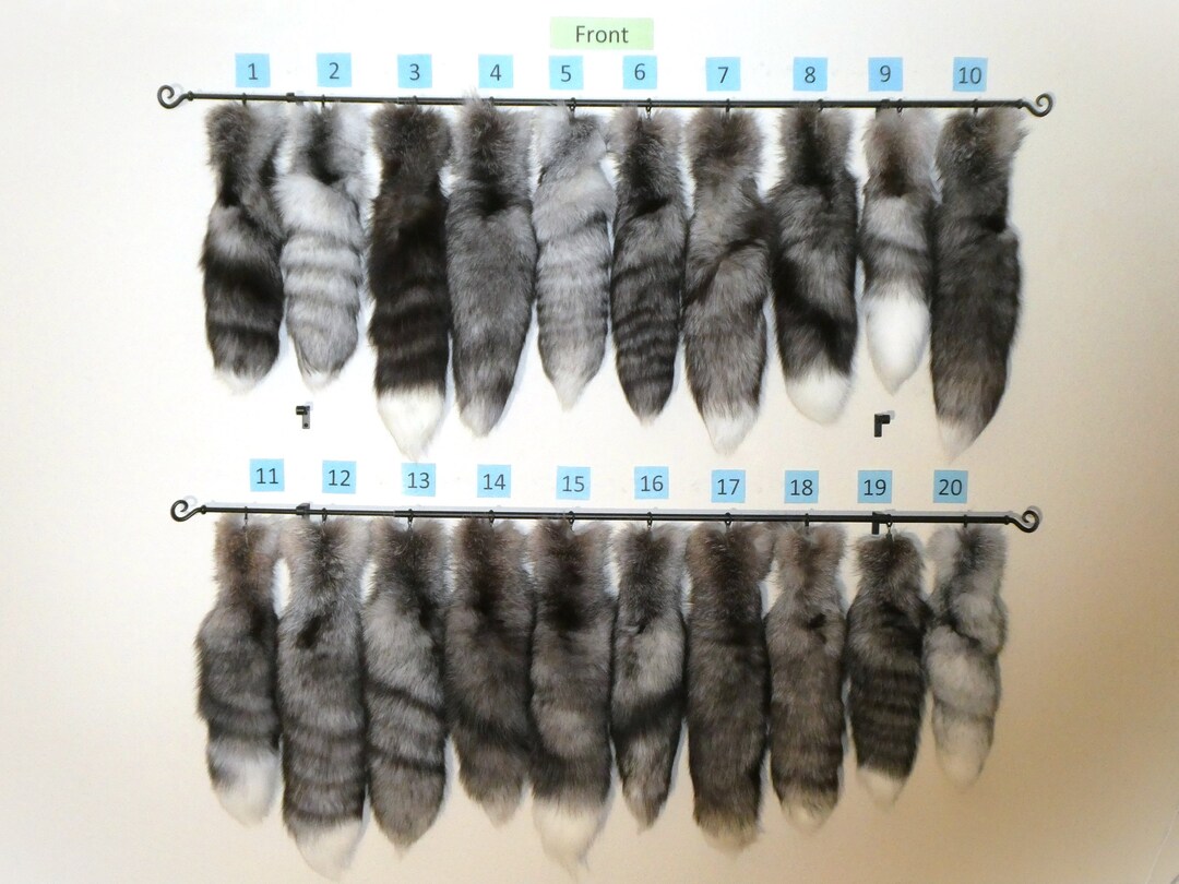 Eco Friendly Frost/indigo Fox Tails - Etsy