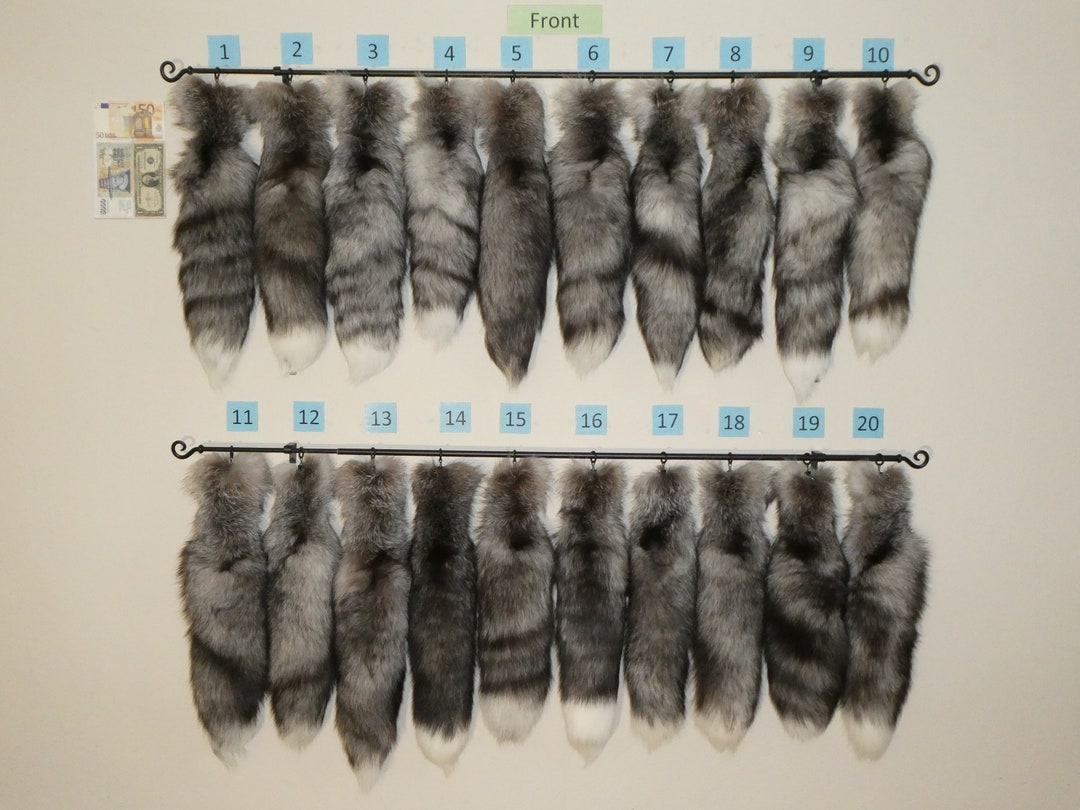 Eco Friendly Frost/indigo Fox Tails - Etsy