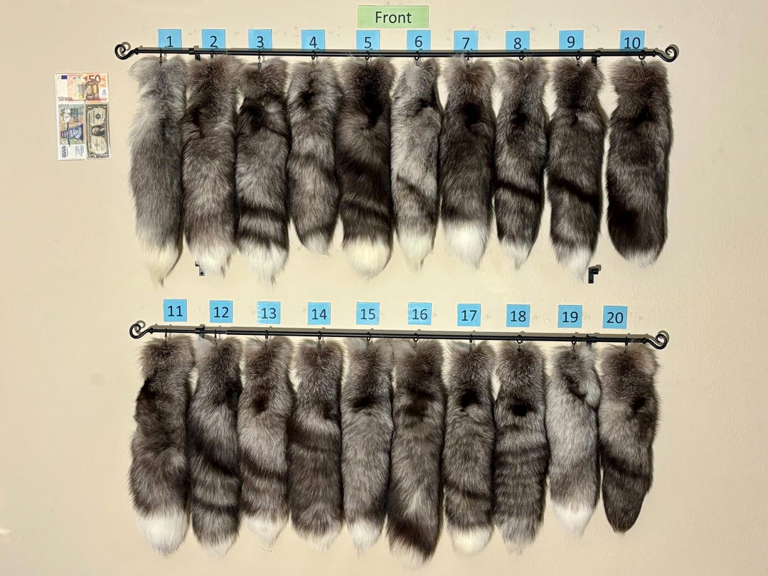 Eco Friendly Frost/indigo Fox Tails - Etsy