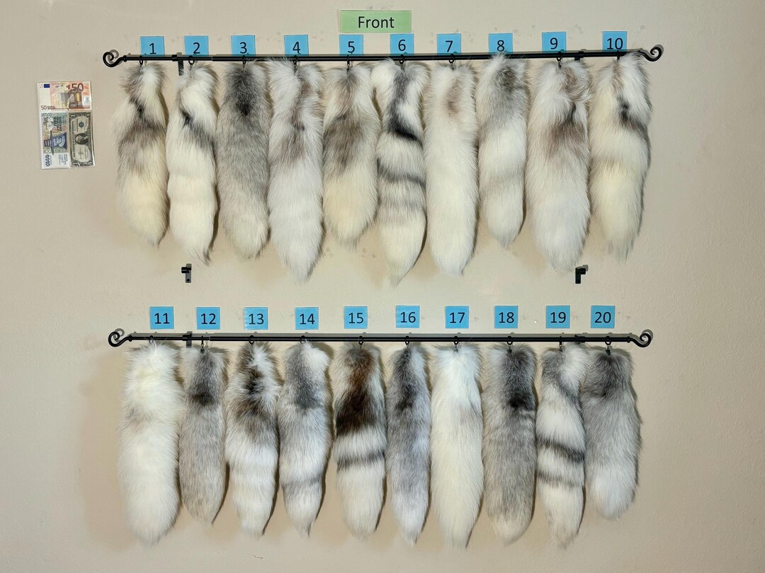 Eco Friendly Platinum Fox Tails - Etsy