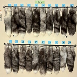 Eco Friendly Frost/indigo Fox Tails - Etsy