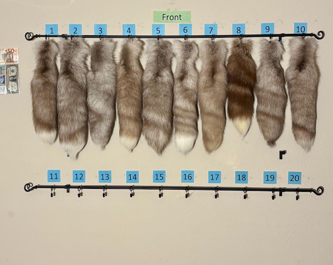 Eco Friendly Amber/burgundy Fox Tails - Etsy