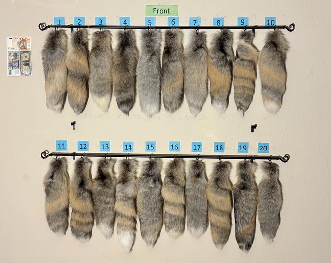 Eco Friendly Platinum Fox Tails - Etsy
