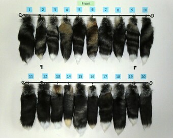 Eco Friendly Frost/indigo Fox Tails | Etsy