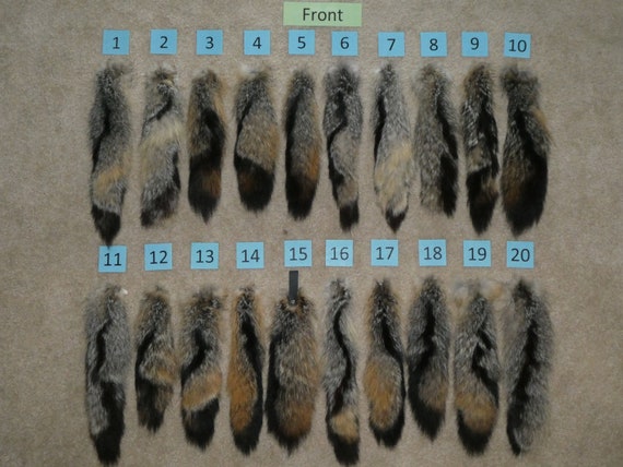 Eco Friendly Gray Fox Tails | Etsy