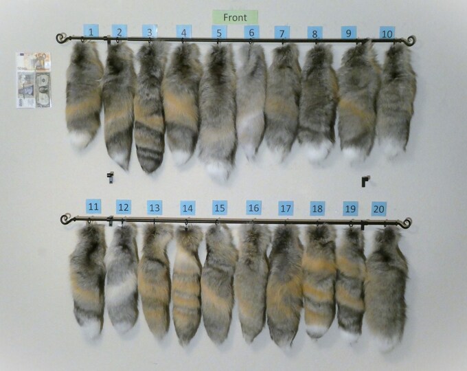 Eco Friendly Frost/indigo Fox Tails - Etsy